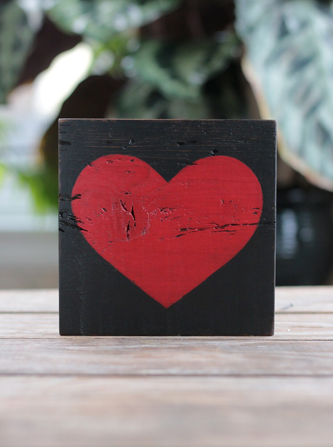 Distressed Heart Wall Decor | Rustic Heart Sign for Wedding, Family ...