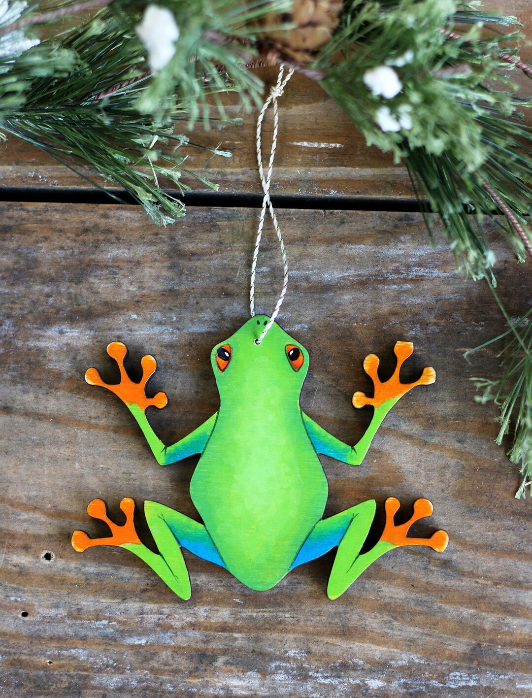 Personalized Frog Ornament, Tree Frog Ornament, Custom Christmas ...