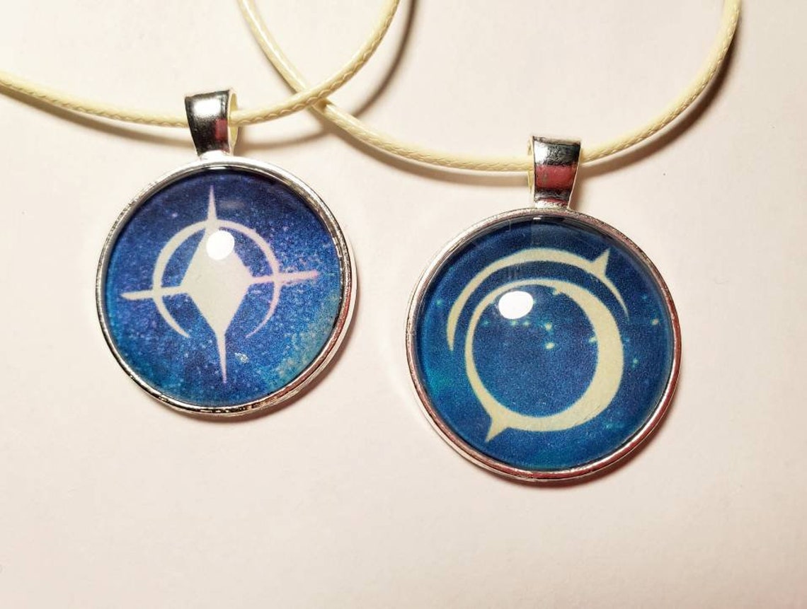 The Dragon Prince Necklace Set of 6 Rune Symbol Jewelry | Etsy