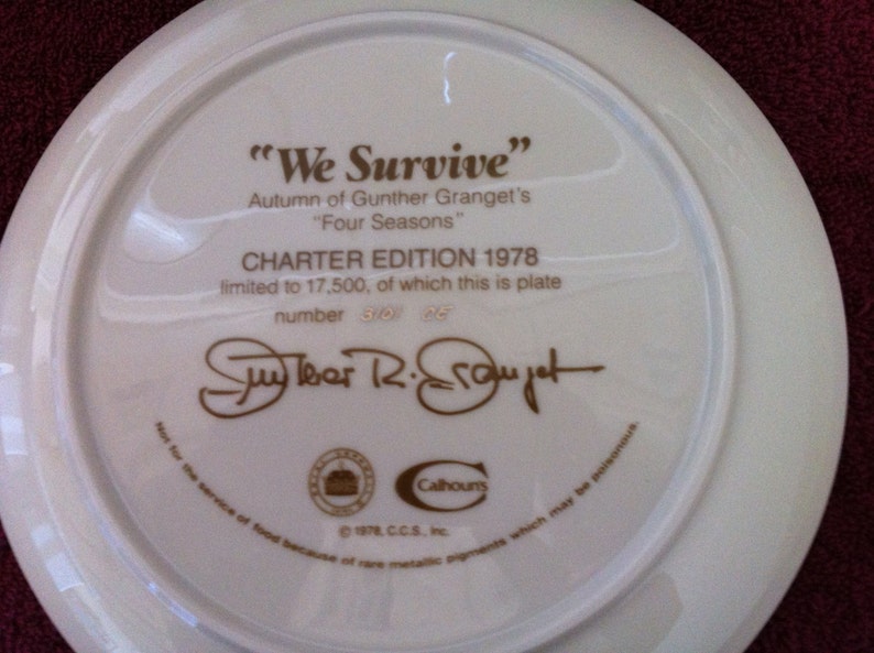 We Survive and Warmth by Gunther Granget - Four Seasons Collection - Etsy