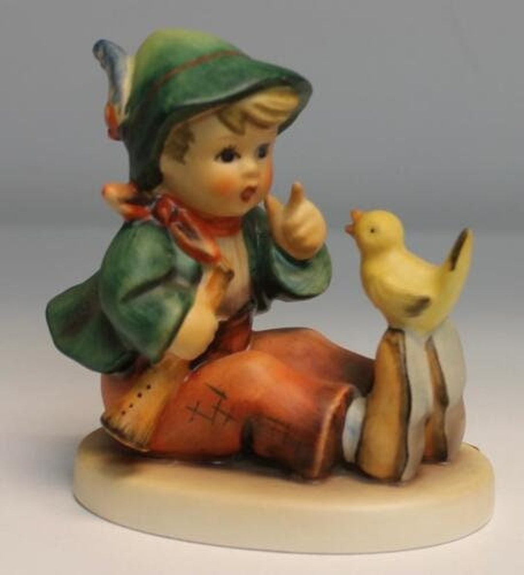 Vintage Hummel Figurine Singing Lesson Boy and Bird - Etsy