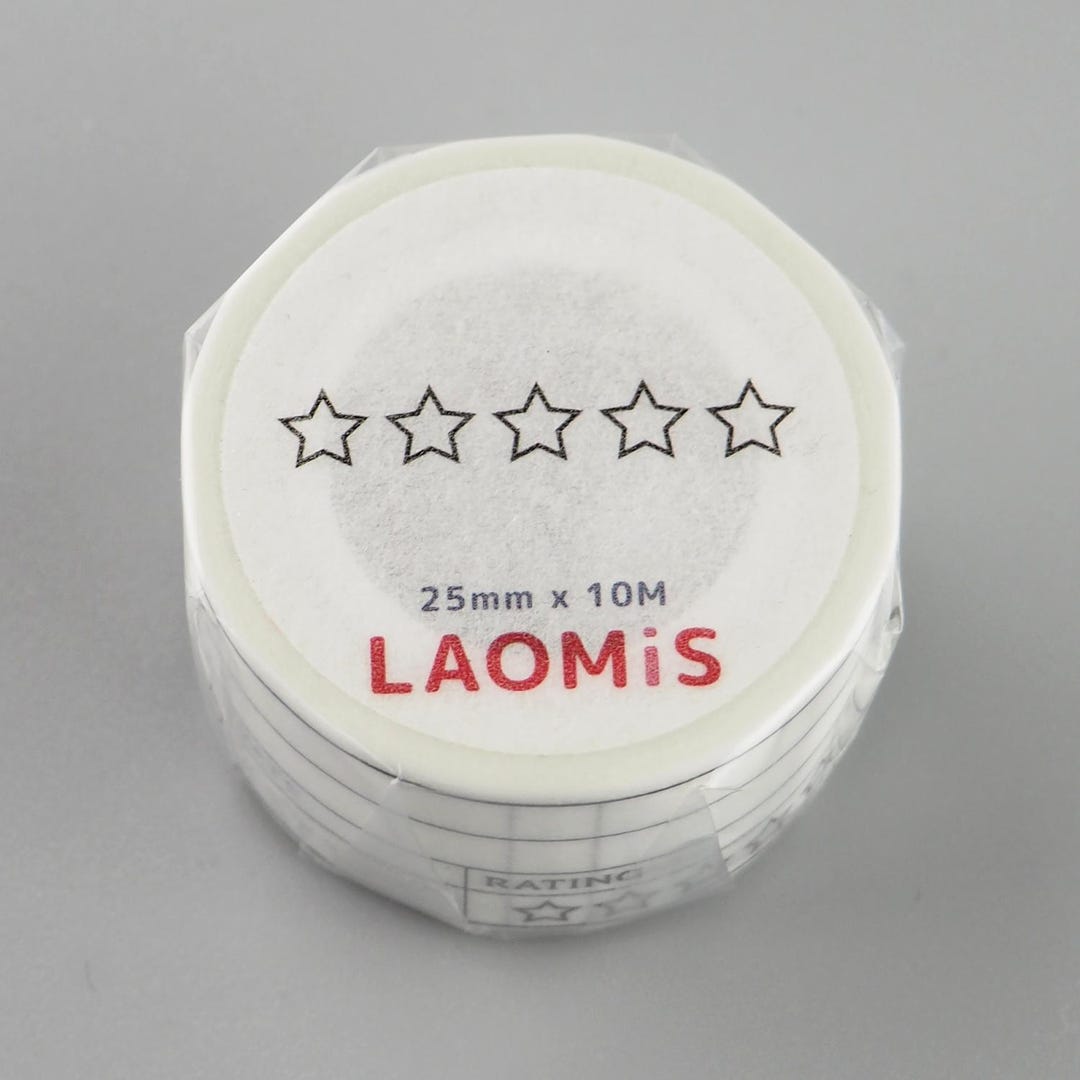 LAOMIS Japanese 5 Star Rating Tracker Multi-purpose Washi Paper Tape ...