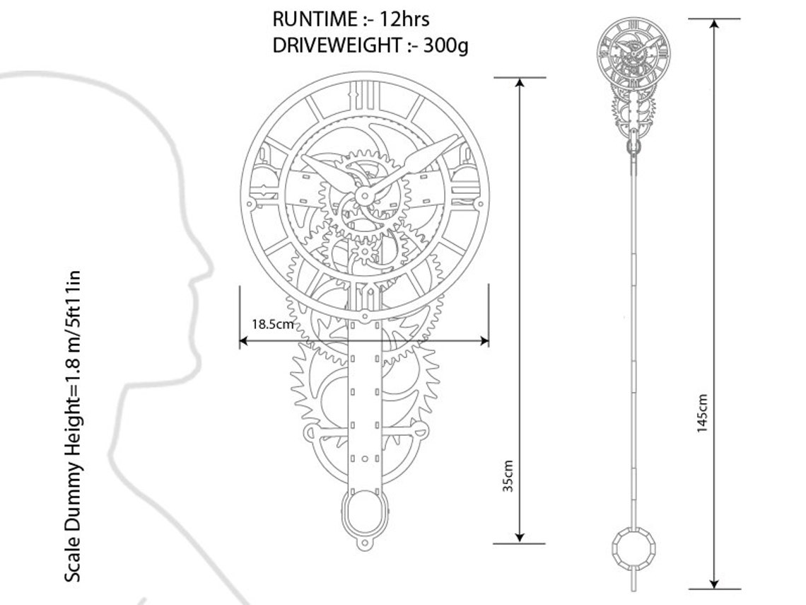 UNDECIMUS a Paper and Cardboard Clock Kit. - Etsy