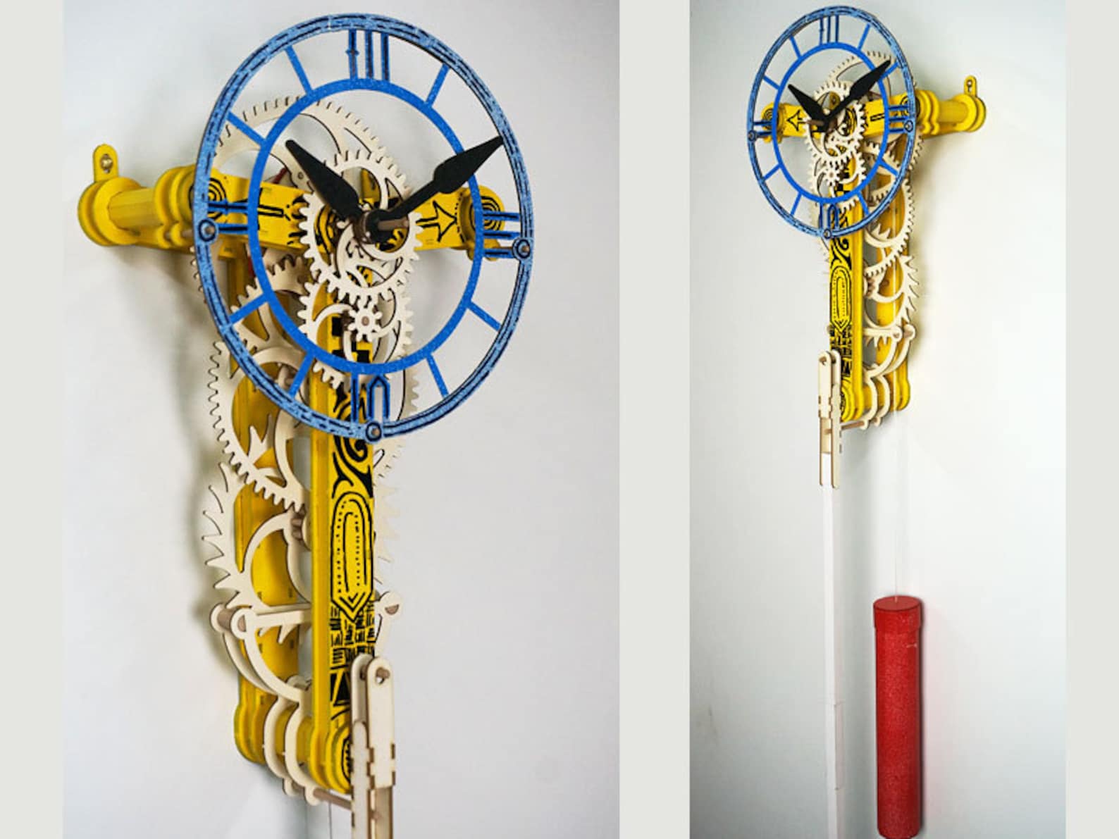 UNDECIMUS a Paper and Cardboard Clock Kit. - Etsy Canada