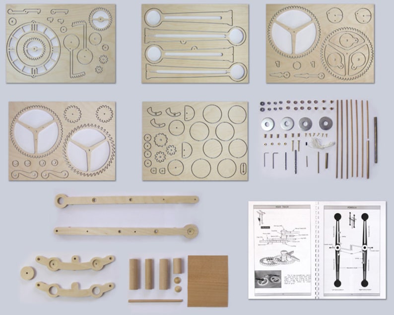 SEXTUS Wooden Clock Kit - Etsy