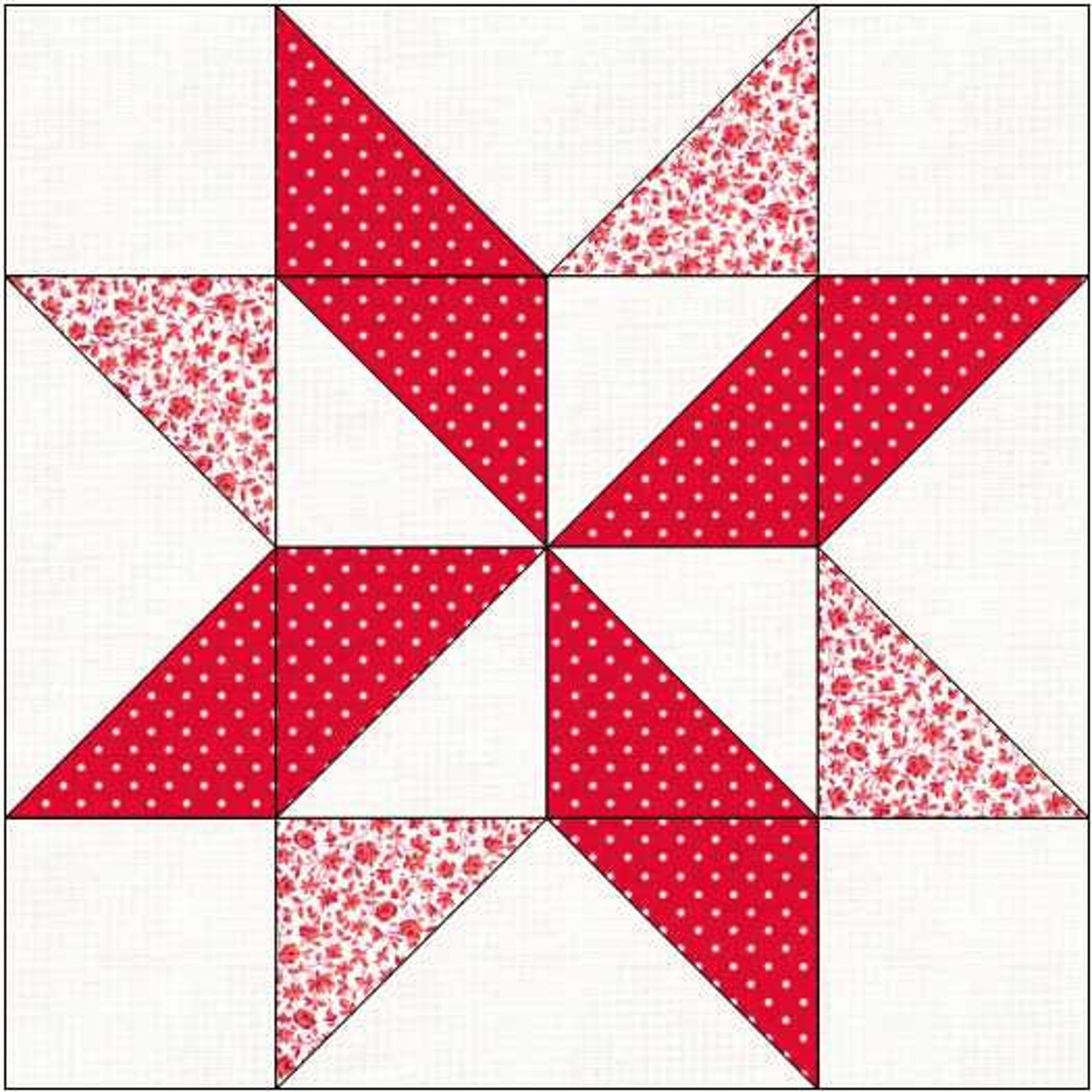 3 6 9 Variable Star Patchwork Block Pattern Digital - Etsy Canada