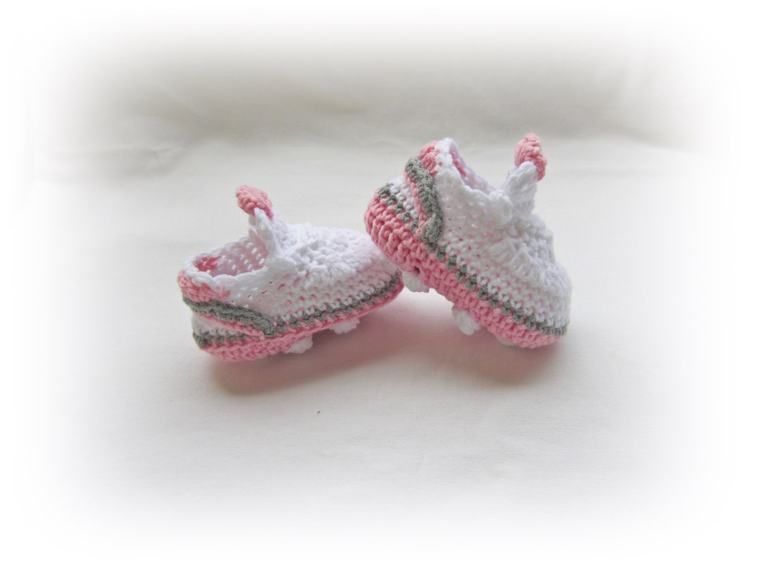 Crochet Baby Girl Soccer Shoes: Pink & Black Baby Cleats - Etsy