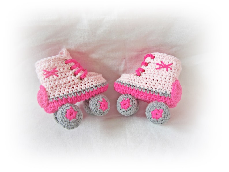 Crochet Baby Roller Skate Shoes, Girls Skates Boots - Etsy