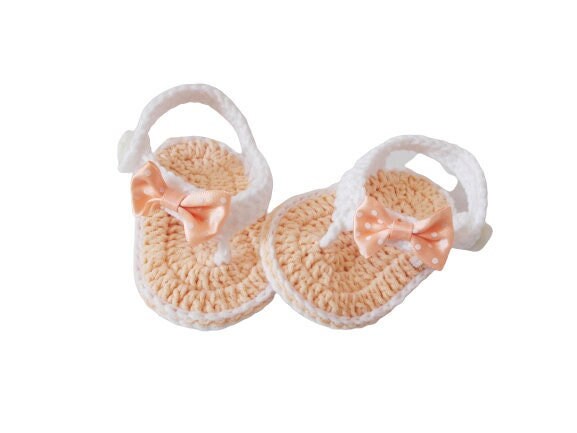 Crochet Baby Flip Flops Baby Sandals Summer Baby Shoes - Etsy