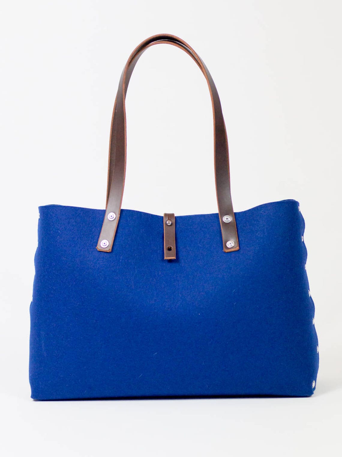 Felt Shoulder Bag Felt Handbag Blue Bags & Purses Shoulder - Etsy