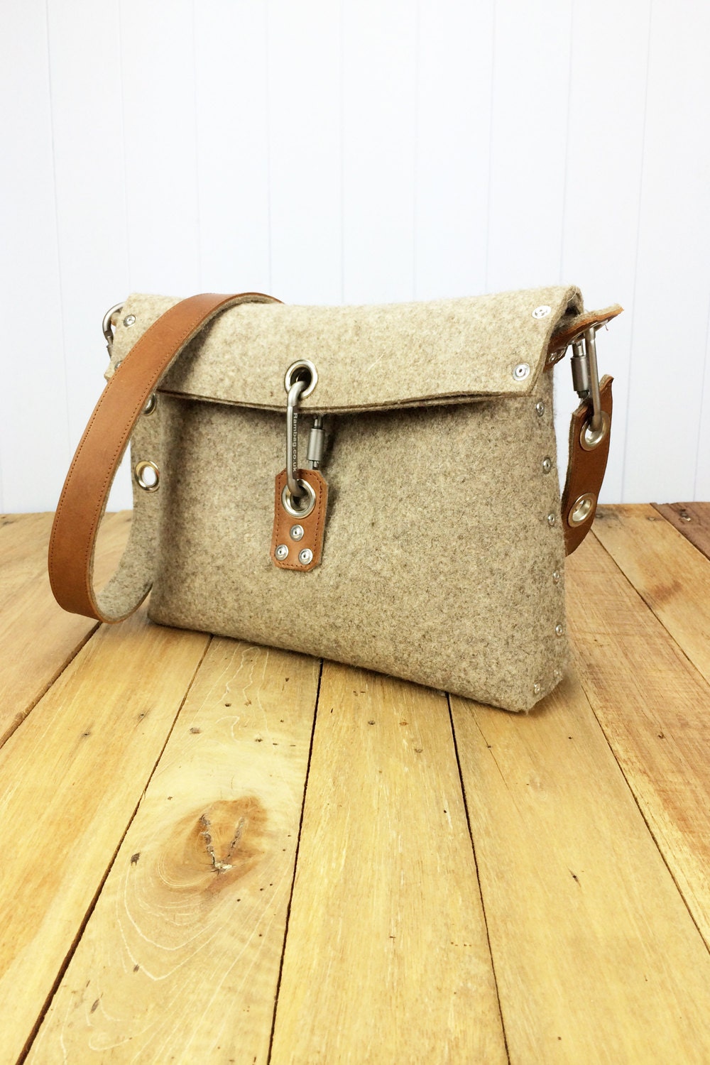 Felt Handbag With Fold Over Top Womans Purse Felt Clutch - Etsy Israel