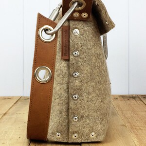 Felt Handbag with fold over top Womans Purse Felt Clutch | Etsy