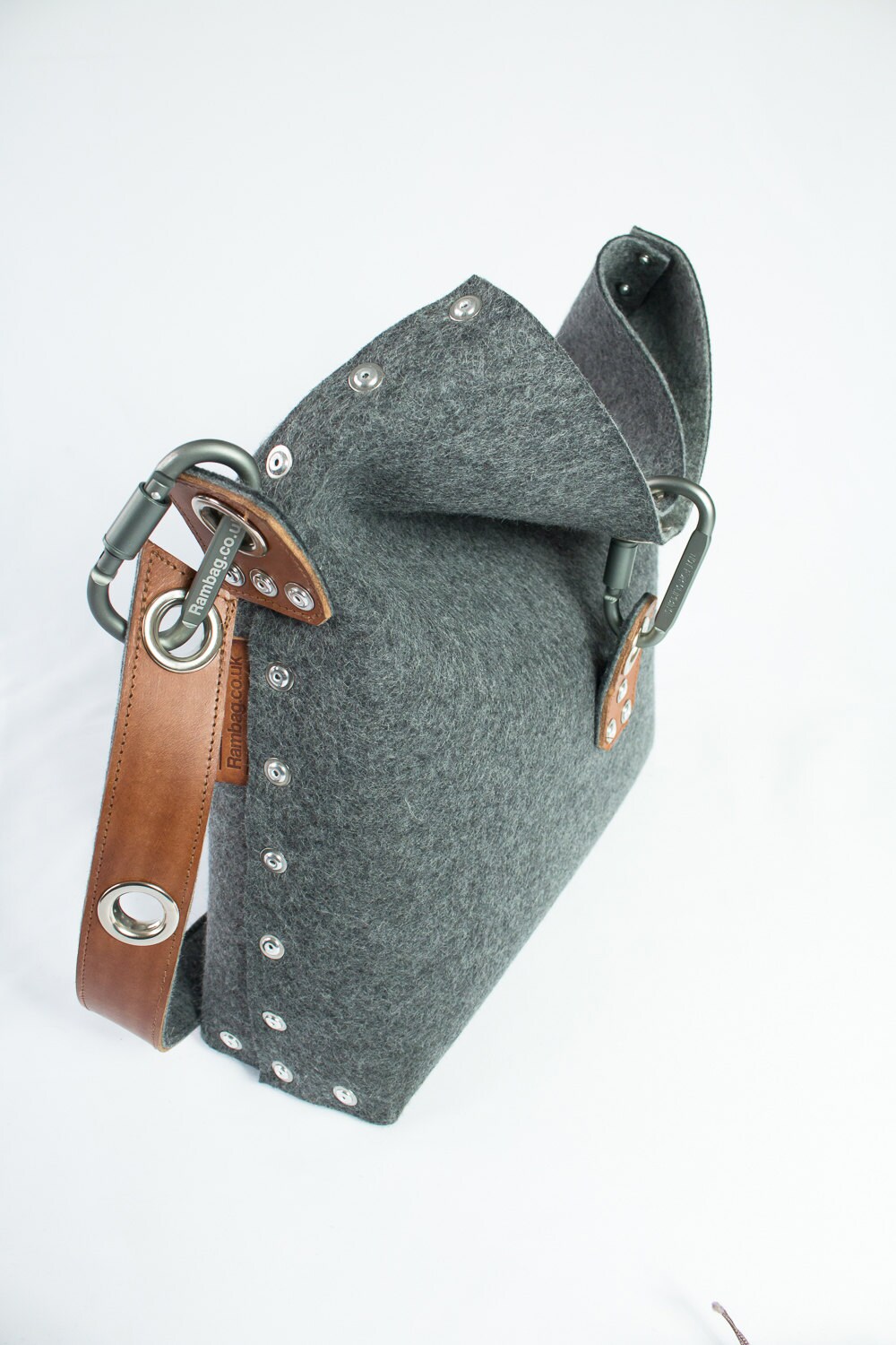 Felt Handbag With Fold Over Top Felt Bag Womans Purse Felt | Etsy UK