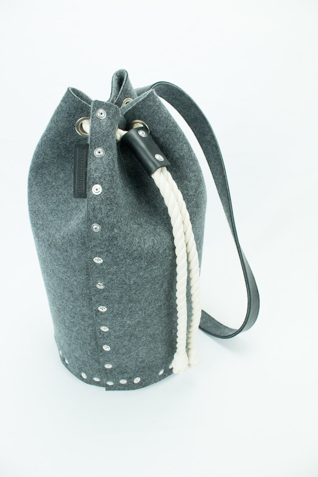 Mens Backpack / Felt Backpack, Duffle Bag / Duffel Bag, Felt Rucksack ...