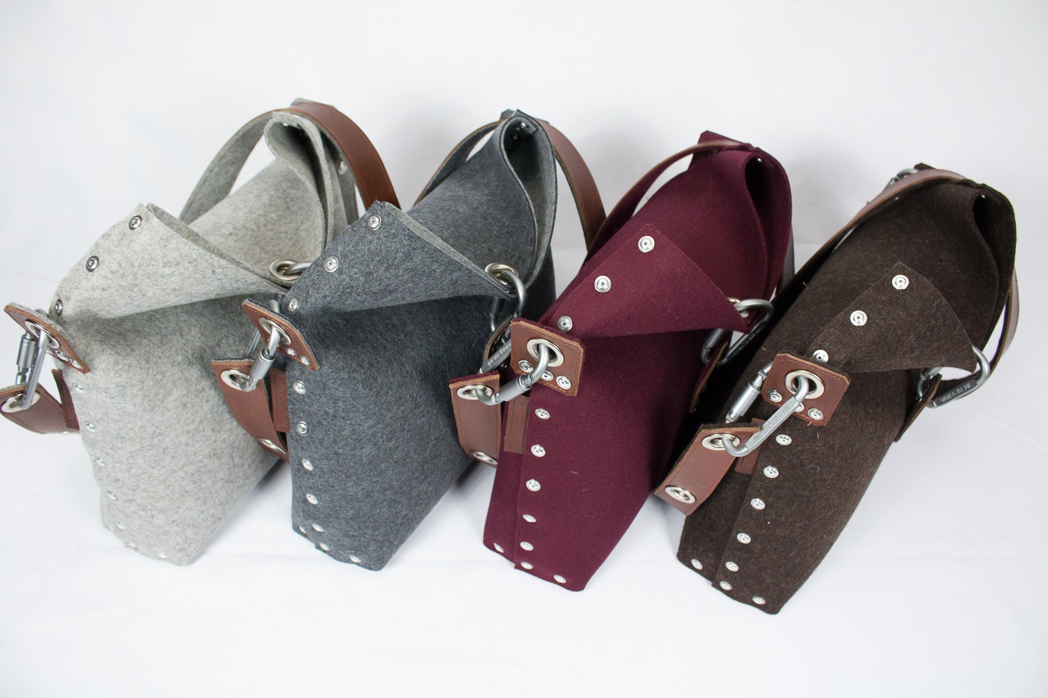 Felt Handbag With Fold Over Top Cross Body Bag Womans Purse - Etsy Canada