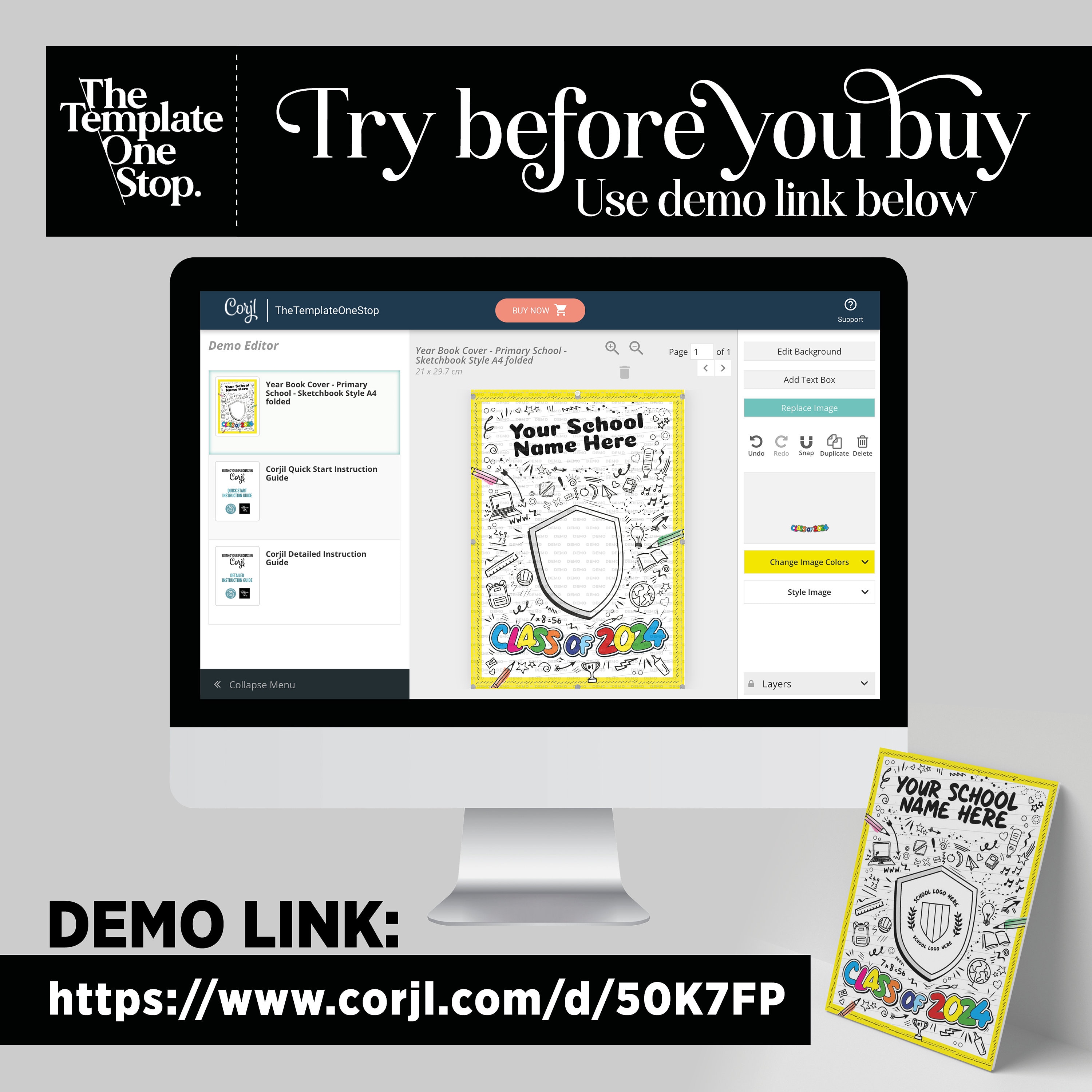 School Yearbook, Sketchbook Style Yearbook, Elementary School Yearbook ...