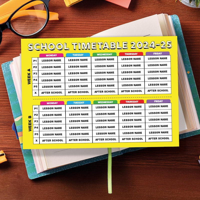 Velcro Timetable School - Etsy