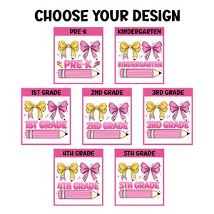 Back to School Personalised PNG, Kindergarten, Pre-k, First, Second ...