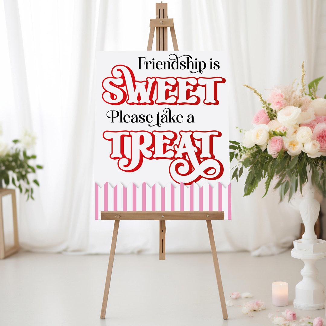 Instant Download A4 Party Sign, Sweets Table Party Sign, Digital ...
