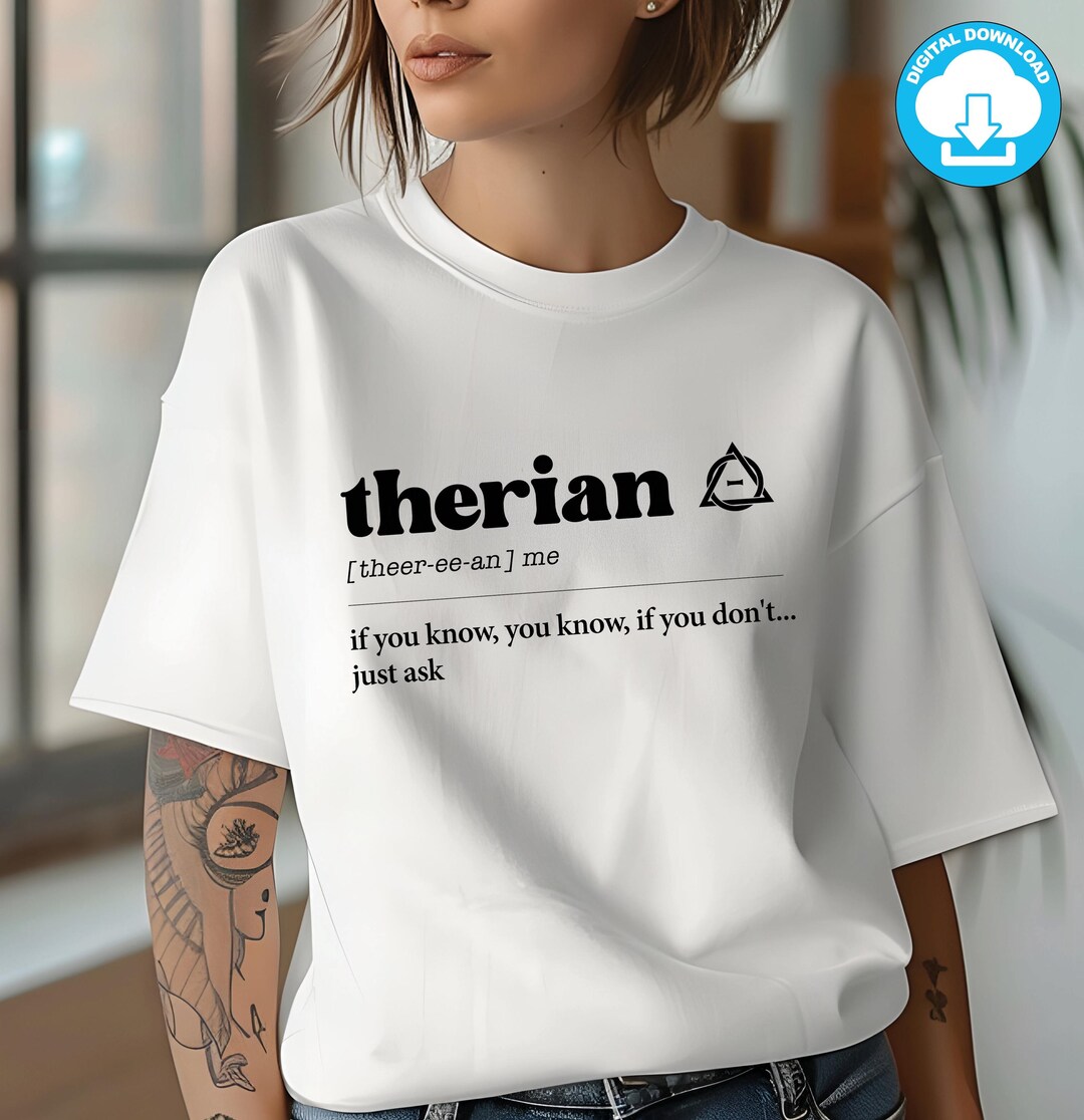 Therian Digital Download, for T-shirts, Sweatshirts, Mugs Wraps, 5 ...