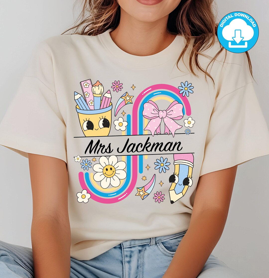 Editable Teacher Gift Printable | Custom Name Art | Cute Digital ...