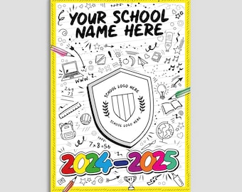 School Yearbook Cover 2024, Sketchbook Style Yearbook Cover, Elementary ...