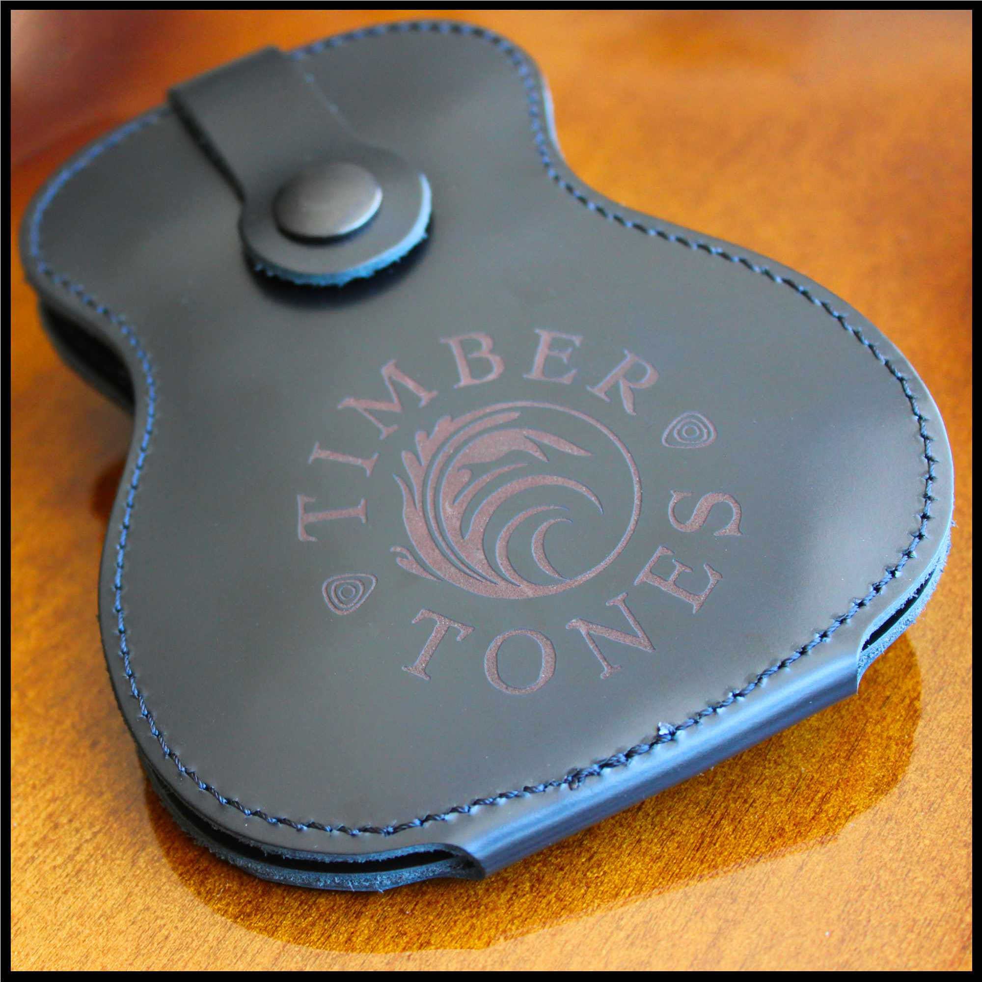 Leather Guitar Pick / Plectrum Wallet - Holds 18 Guitar Picks - Timber ...