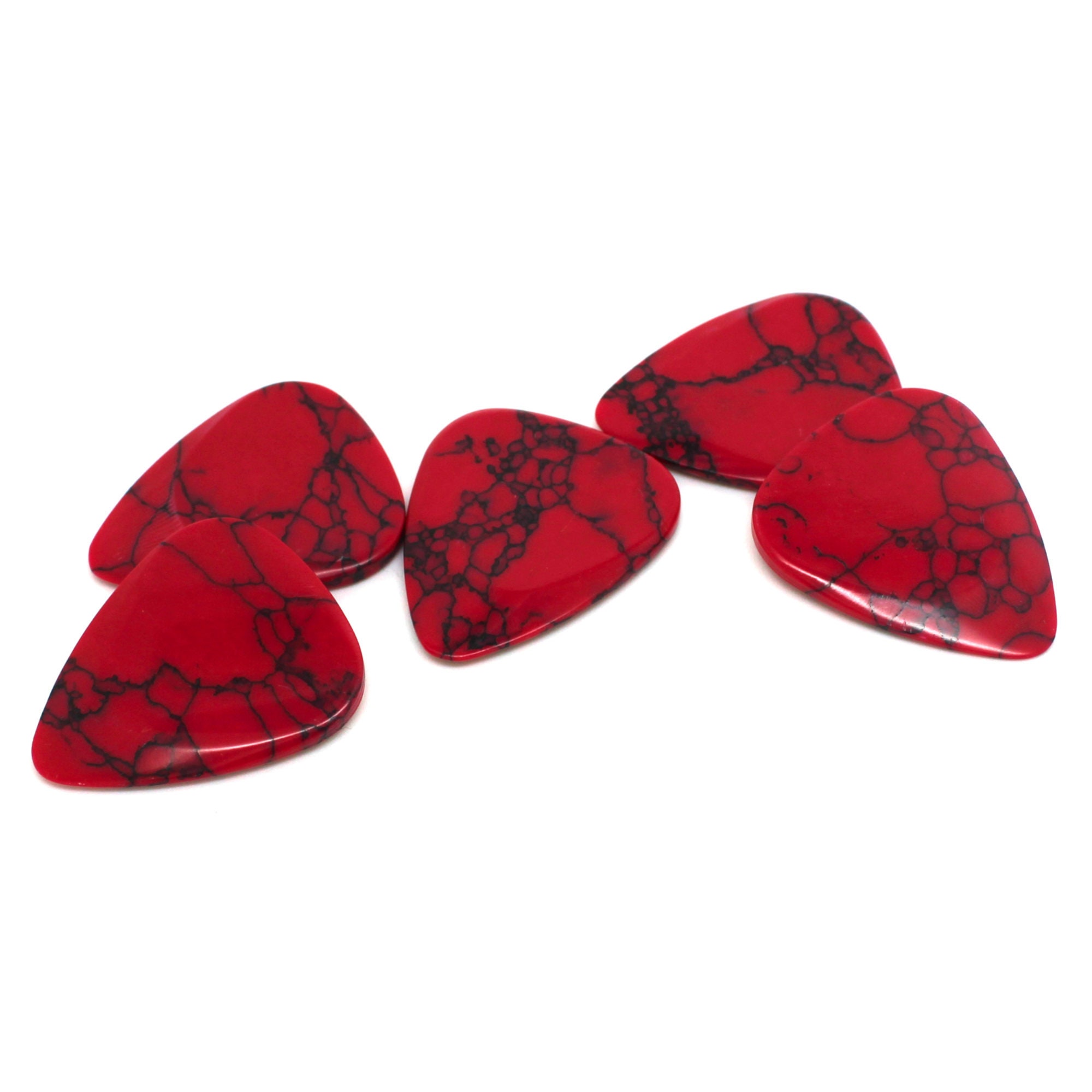 Bloody Basin Jasper Reconstituted Stone Guitar Pick - Timber Tones - Etsy