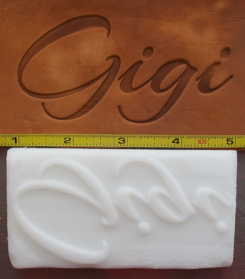 Custom Leather Stamp or Leather Embossing Die - Large Size - Etsy