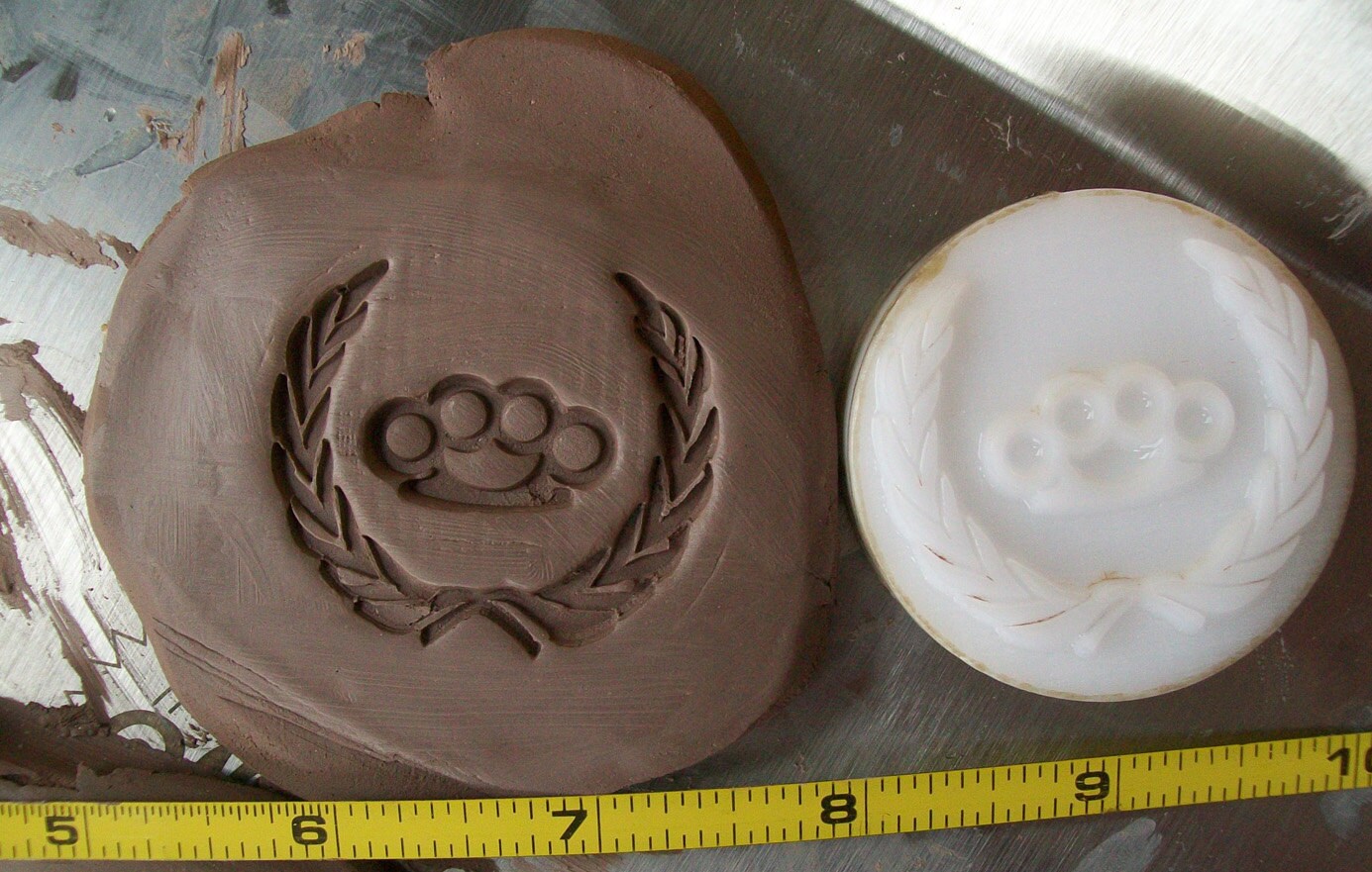 Custom Pottery Stamp or Polymer Clay Embossing Die Under - Etsy