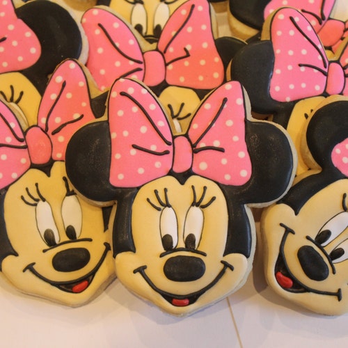 Minnie Mouse Inspired Cookies - Etsy