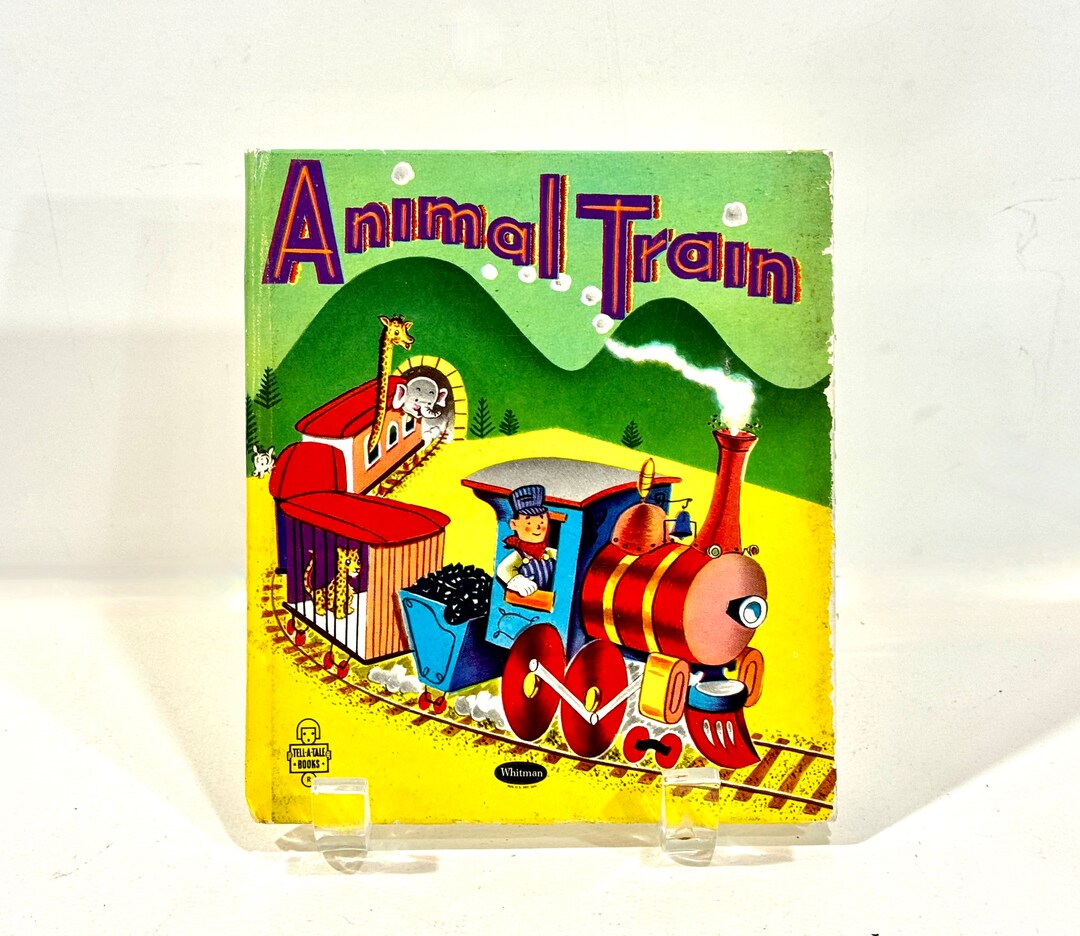 Vintage Storybook, Animal Train, Whitman Tell a Tale, Mid Century 1950s ...