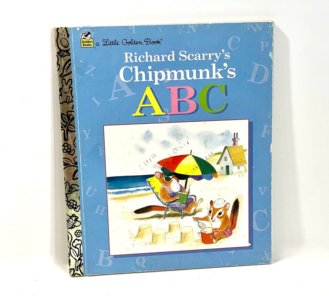 Vintage Richard Scarry, Chipmunk's ABC, by Roberta Miller, A Little ...