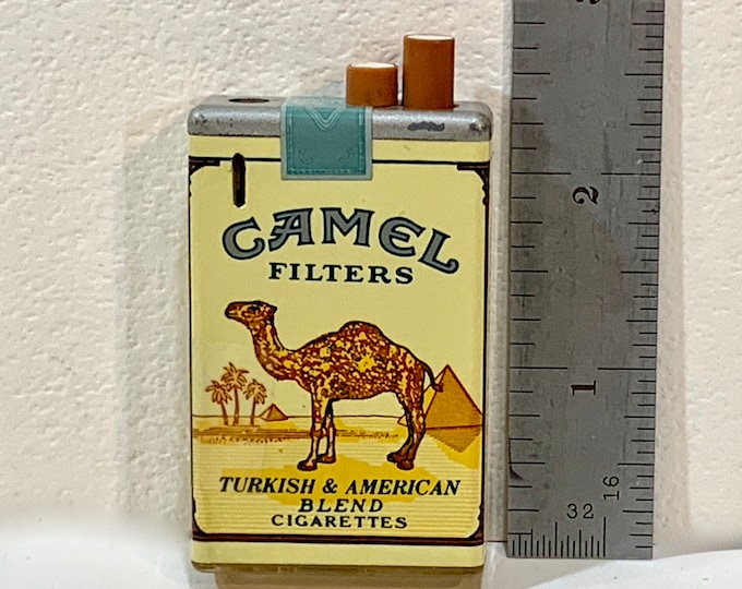 Vintage Camel Lighter, Cigarette Pack Lighter, Advertising Promo, Pack ...