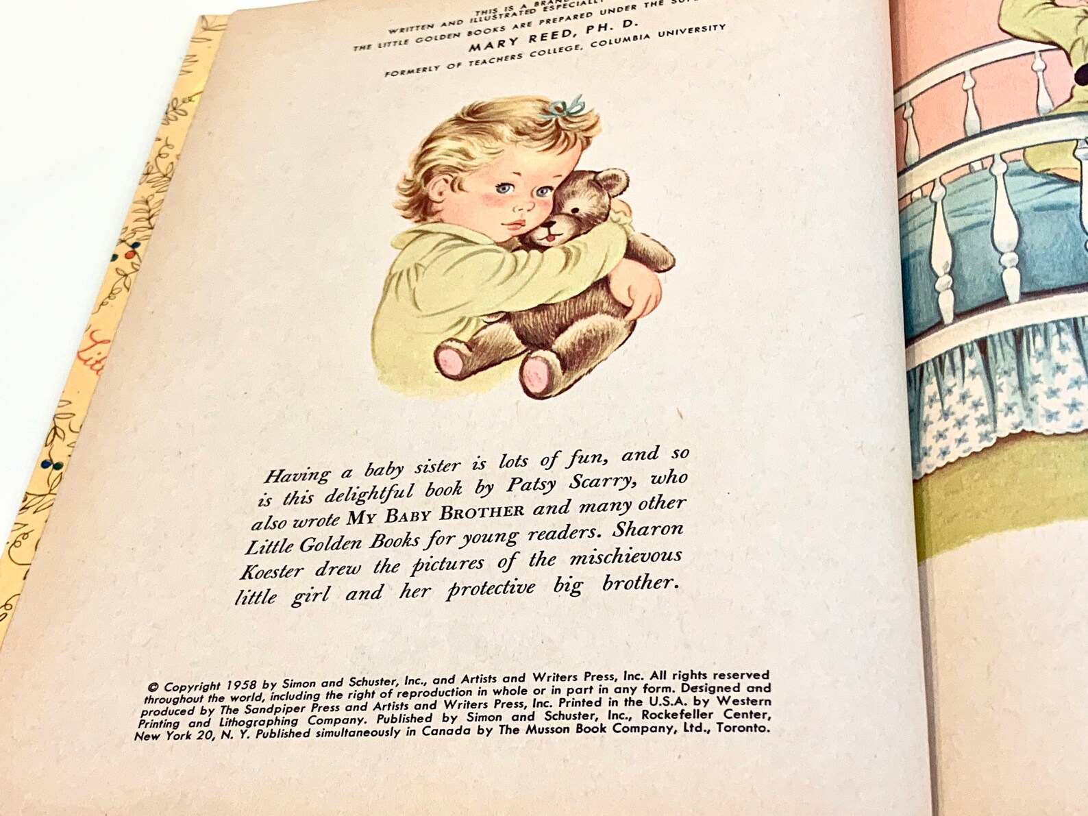 Vintage My Baby SisterLittle Golden Book First Edition A | Etsy