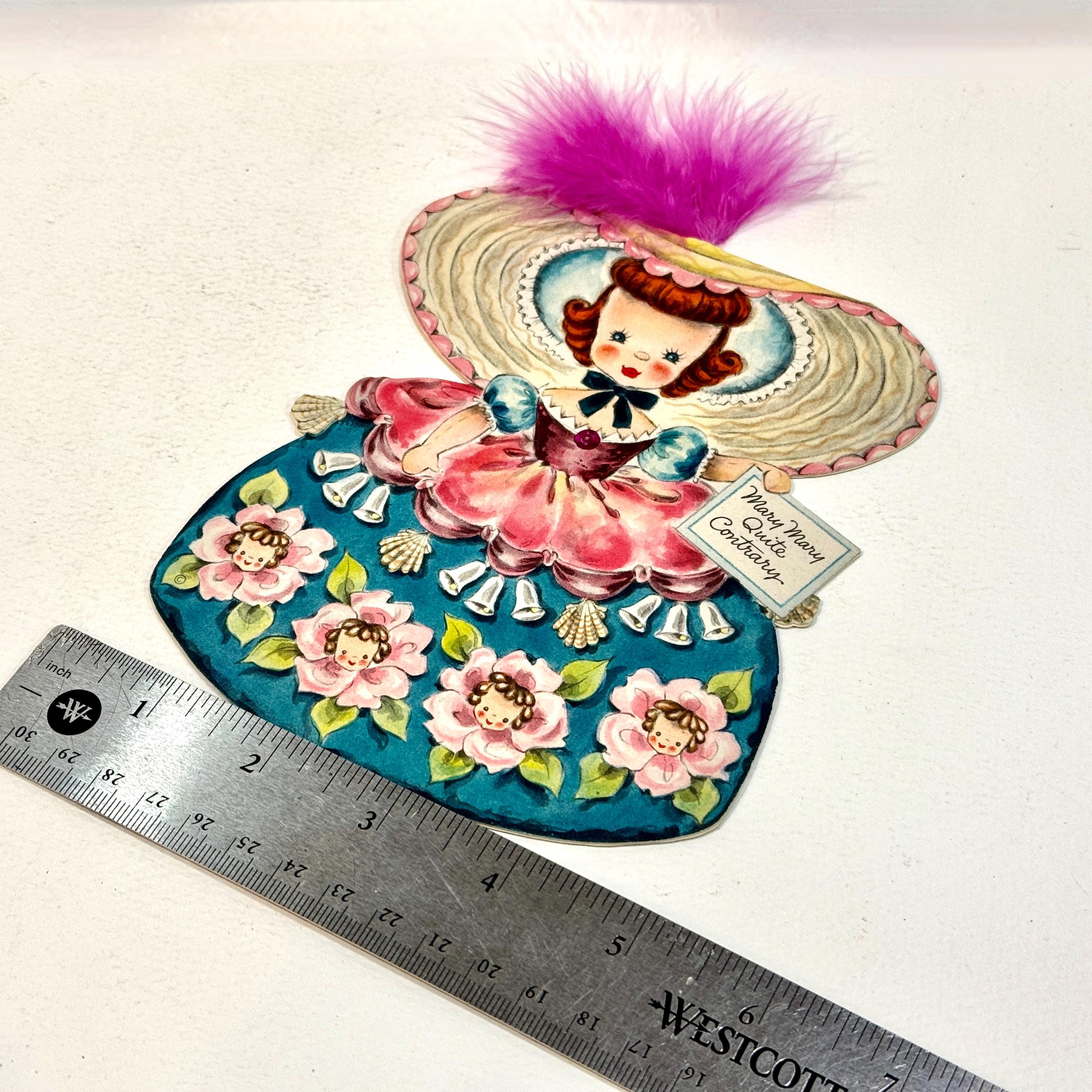 1947 Hallmark Mary Mary Quite Contrary Doll Card, Land of Make Believe ...