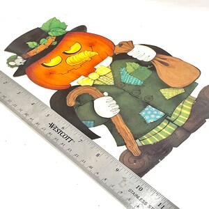 Vintage Halloween, Die Cut Hobo JOL, Pumpkin Man, Wall Decoration ...