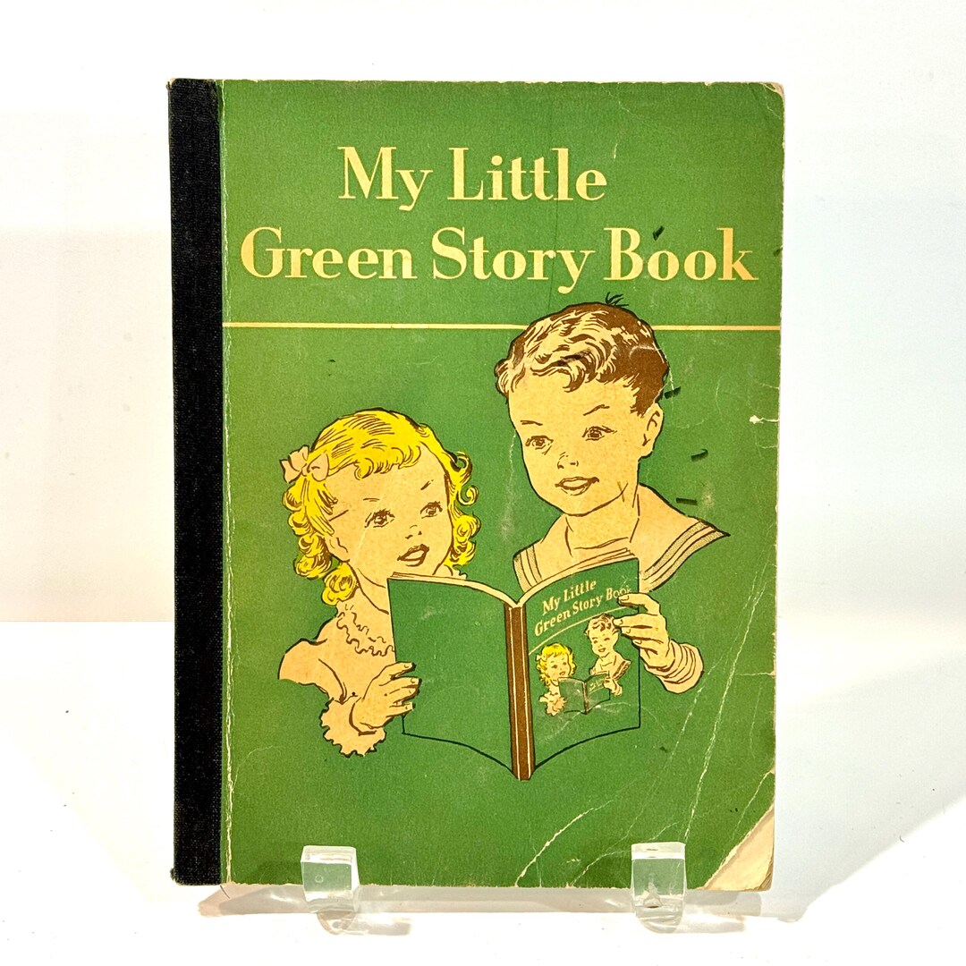 1940s Vintage Primer, Basic Reader My Little Green Story Book, School ...