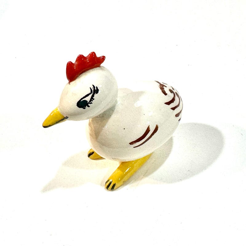 Chicken Ceramic Figurines - Etsy