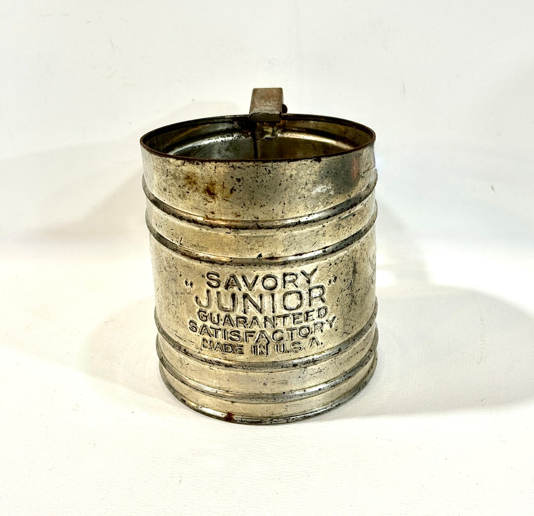 Vintage Kitchen, Flour Sifter, Metal Sifter, Savory Junior Sifter ...