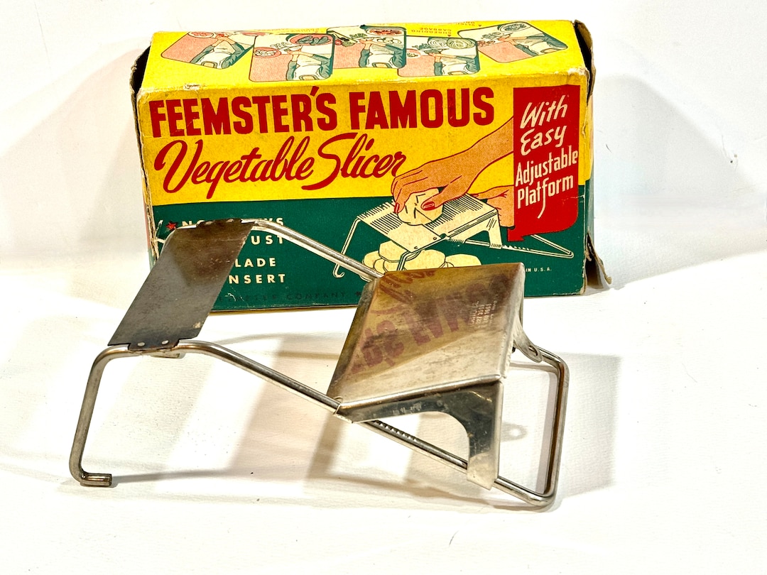 Vintage Kitchen, Vegetable Slicer, Feemster's Famous, Made in USA, Mid ...