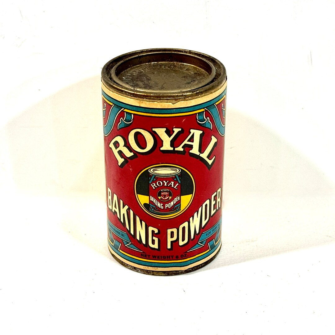 Vintage Kitchen, Royal Baking Powder, 6 Oz Tin, Embossed Lid, Paper ...