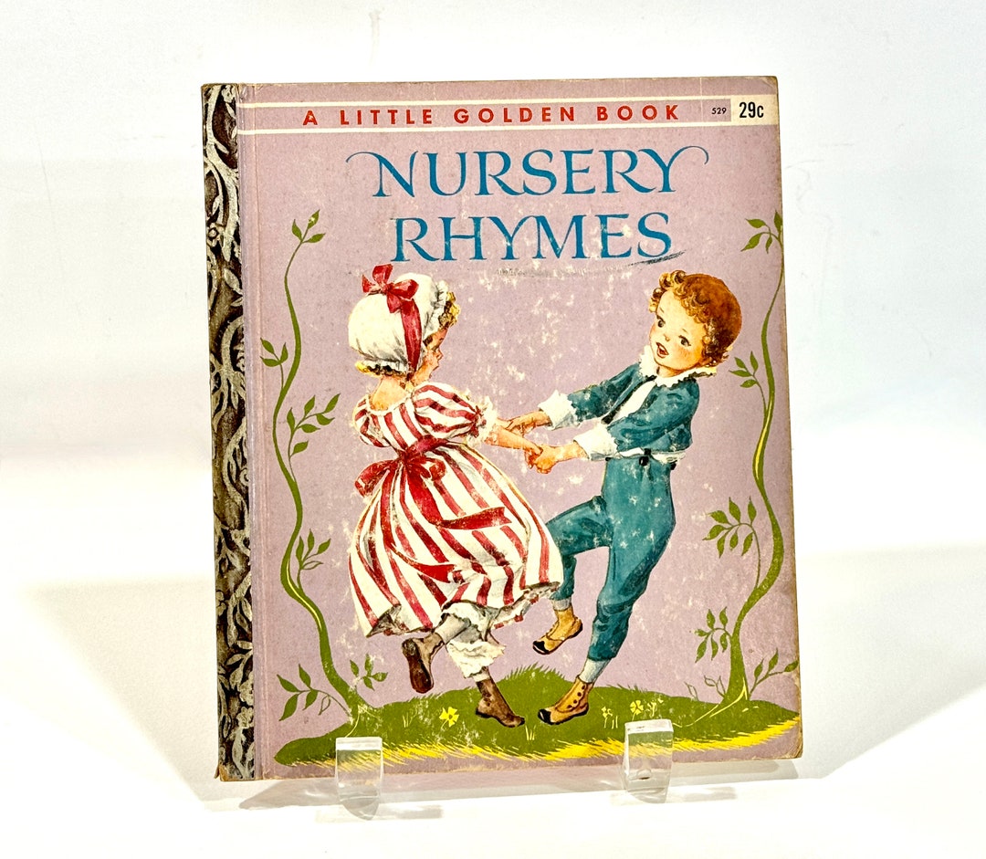 Vintage Storybook, Nursery Rhymes, Corrine Malvern, Little Golden Book ...