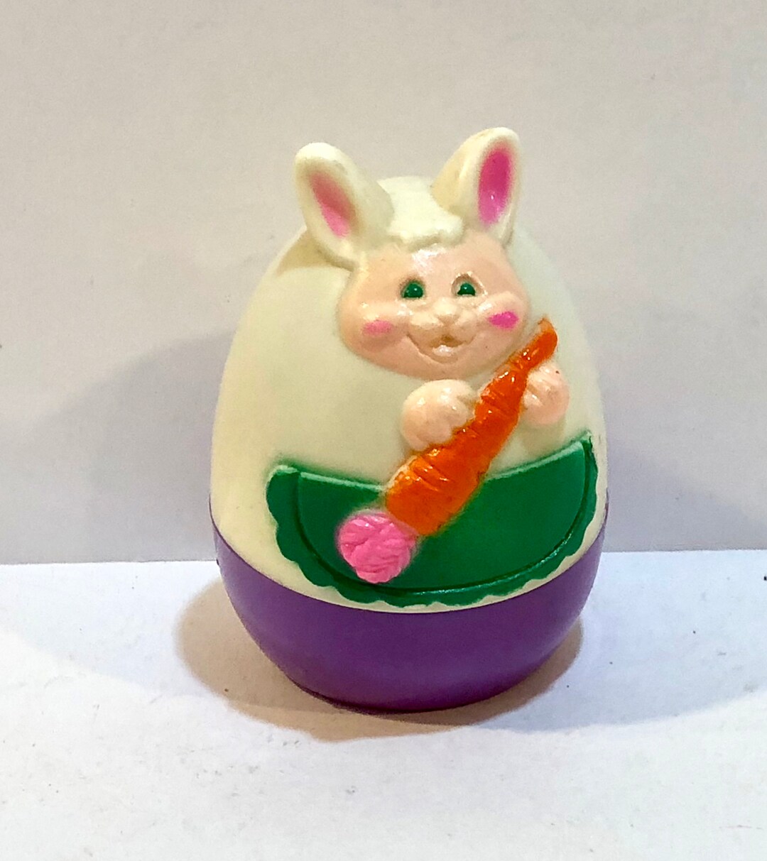 1960s Bunny Toy, Friction Power Toy, White Rabbit W Carrot, Easter ...