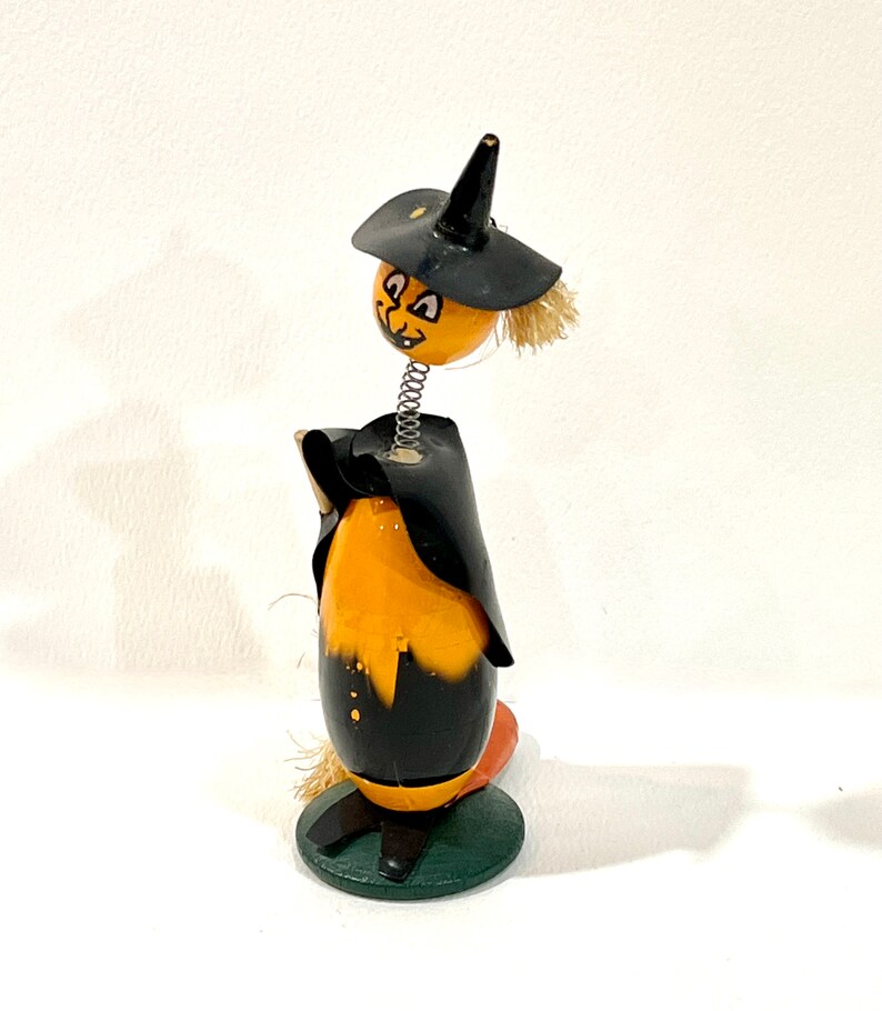 Vintage Halloween Witch Bobble Head Clicker Noise Maker | Etsy