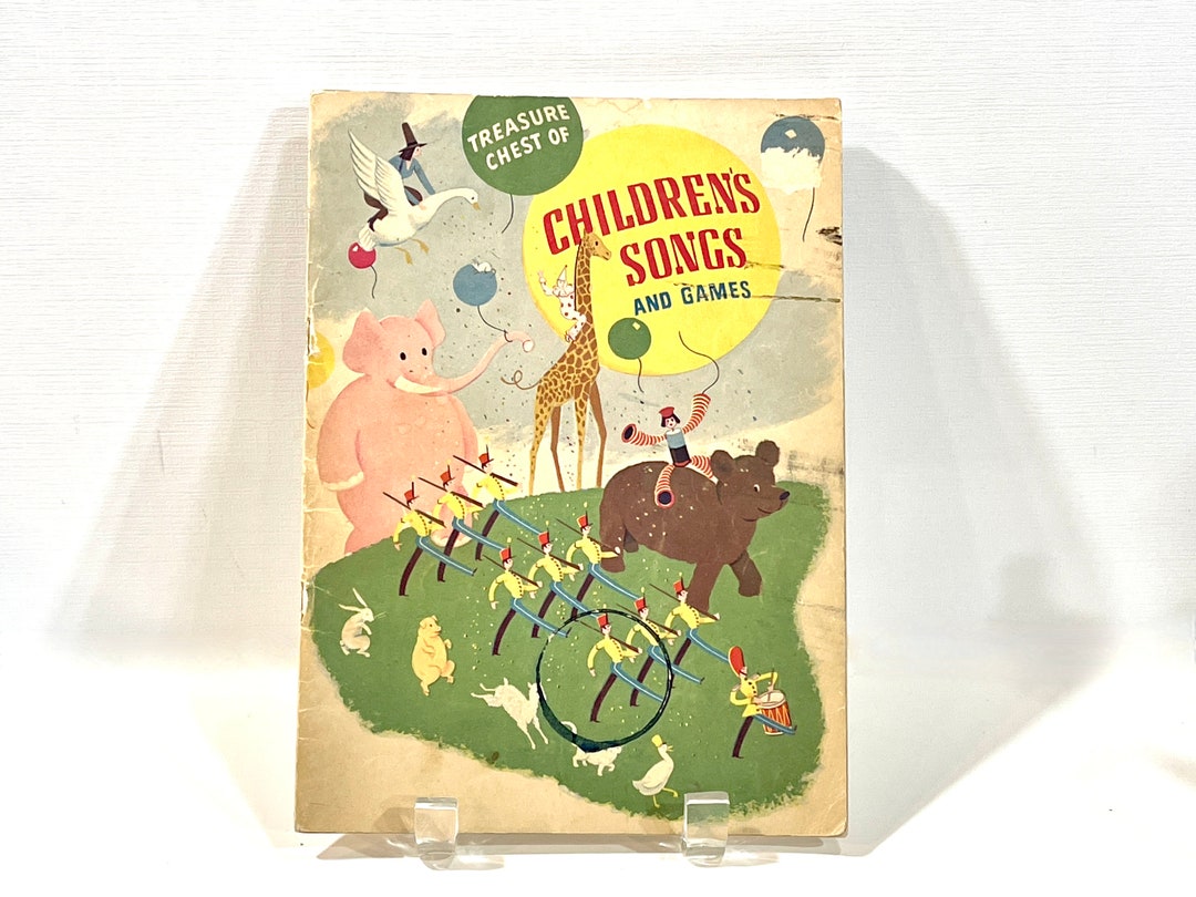 Children's Songs, Treasure Chest, Song Games, Soft Cover, Music Book ...