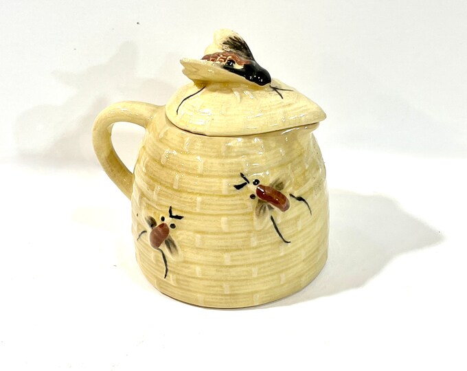 Vintage Kitchen, Bee Hive Pitcher, Honey Pot, Container Original Cork ...