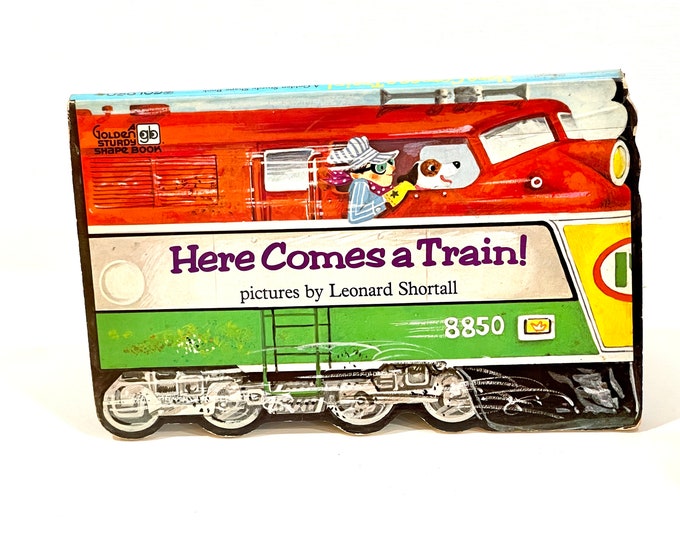Golden Shape Book, Here Comes the Train, 1980 Train Book, Leonard ...