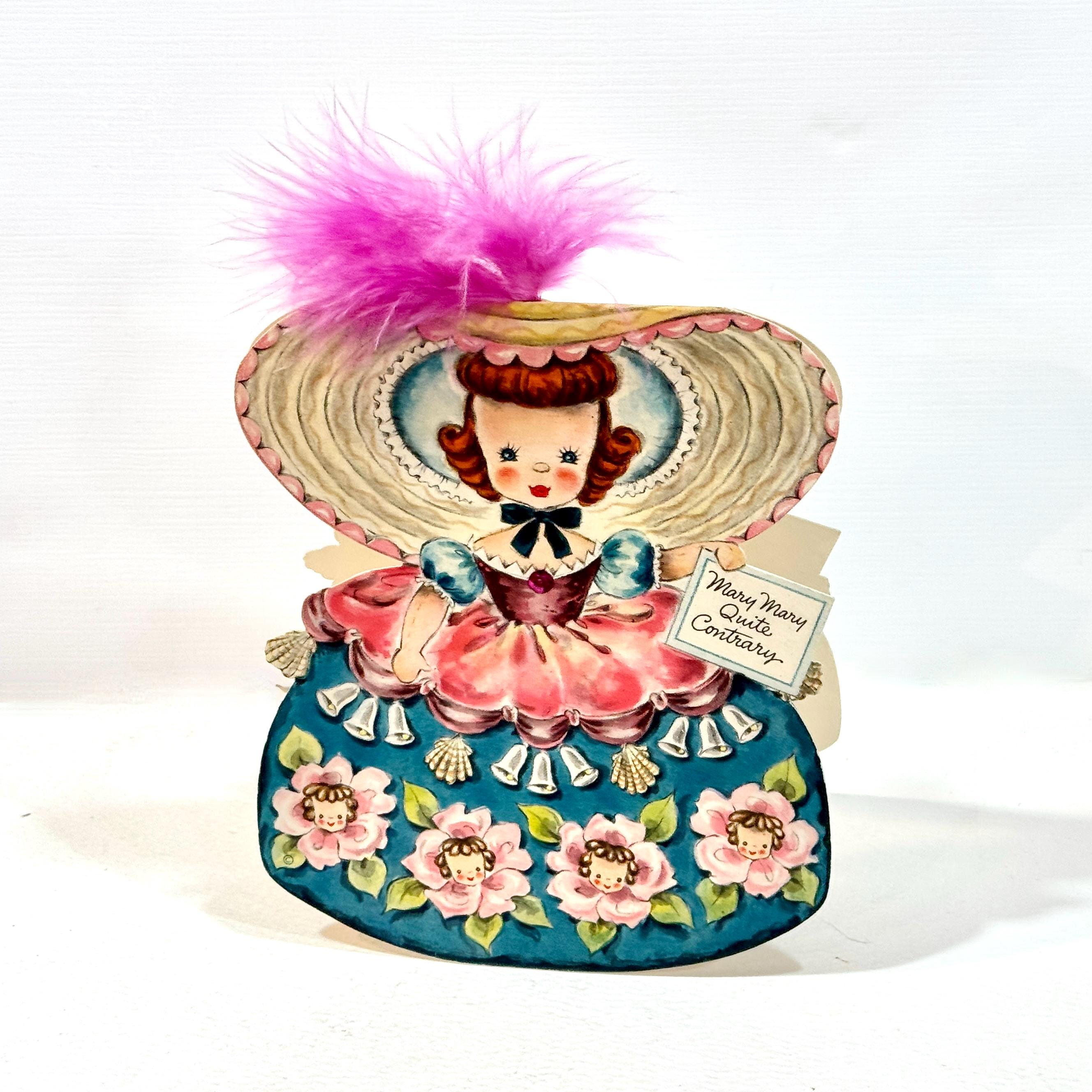 1947 Hallmark Mary Mary Quite Contrary Doll Card, Land of Make Believe ...