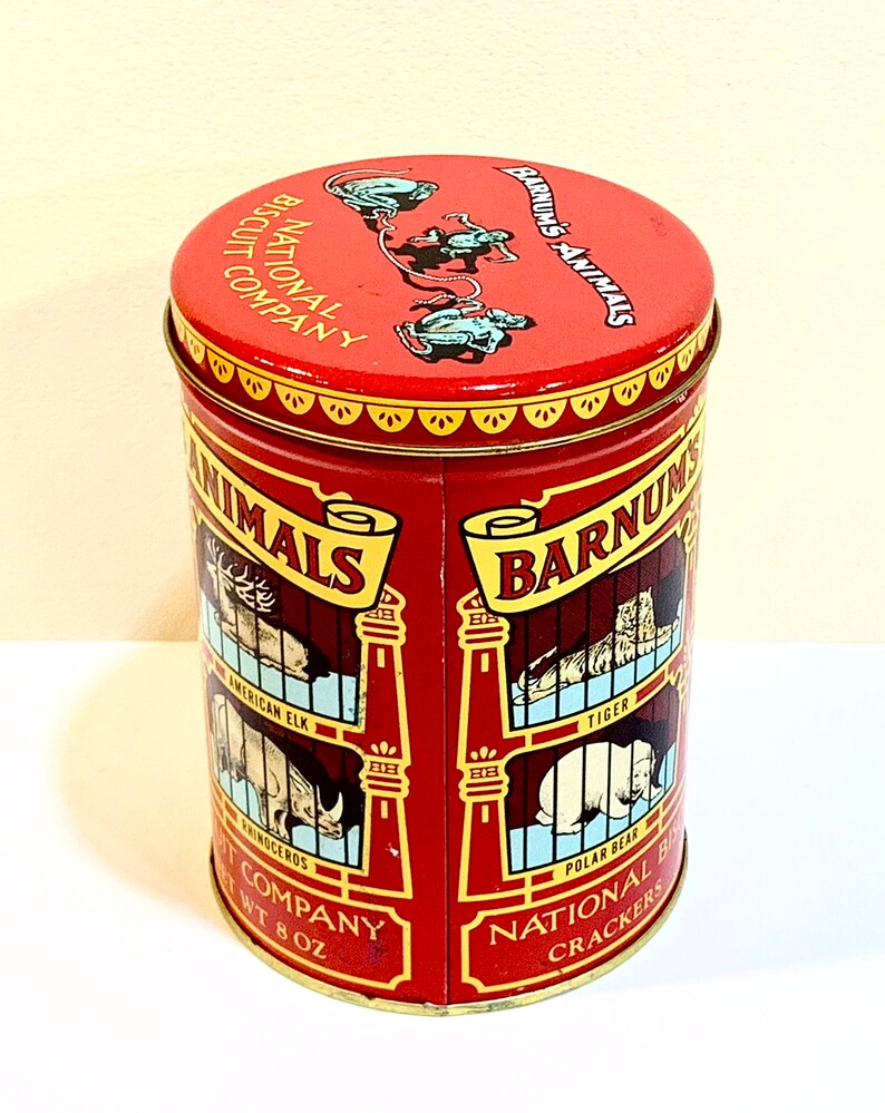 Vintage Vintage Barnum's Animal Crackers Tin Metal | Etsy